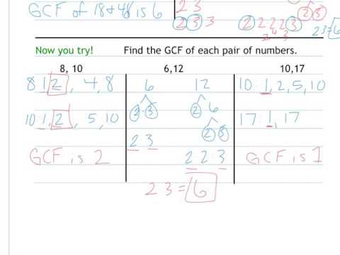 4-2 Greatest Common Factor