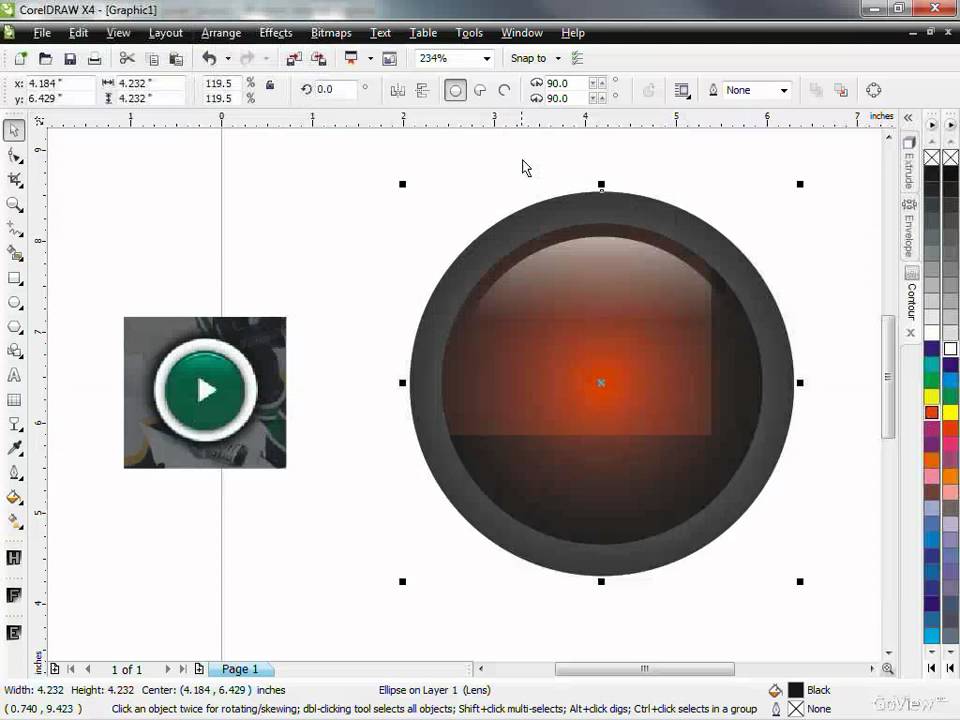 How to Make a Gloss Button in Corel