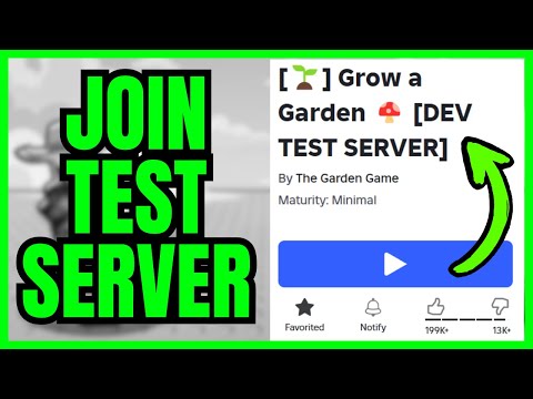How To JOIN TEST SERVER In Grow A Garden Roblox (QUICK & EASY) 2025