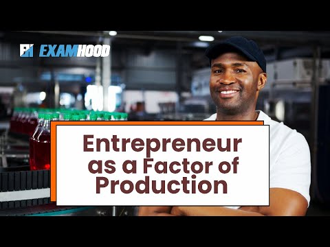 Entrepreneur as a Factor of Production