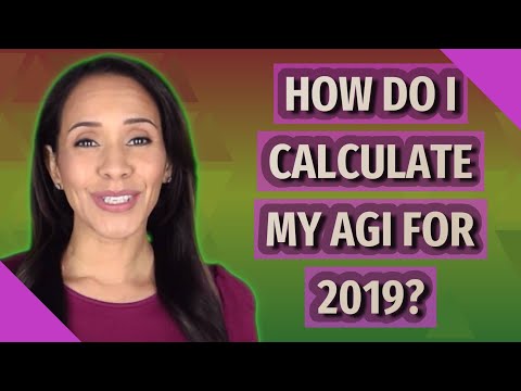How do I calculate my AGI for 2019?