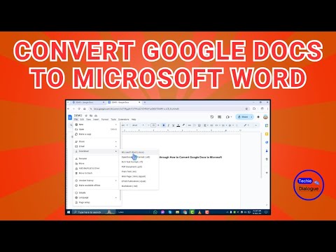 How to Convert Google Docs to Microsoft Word