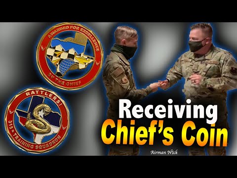 I WAS COINED BY THE CHIEF MASTER SERGEANT AT GOODFELLOW AFB | AIR FORCE CHALLENGE COINS!