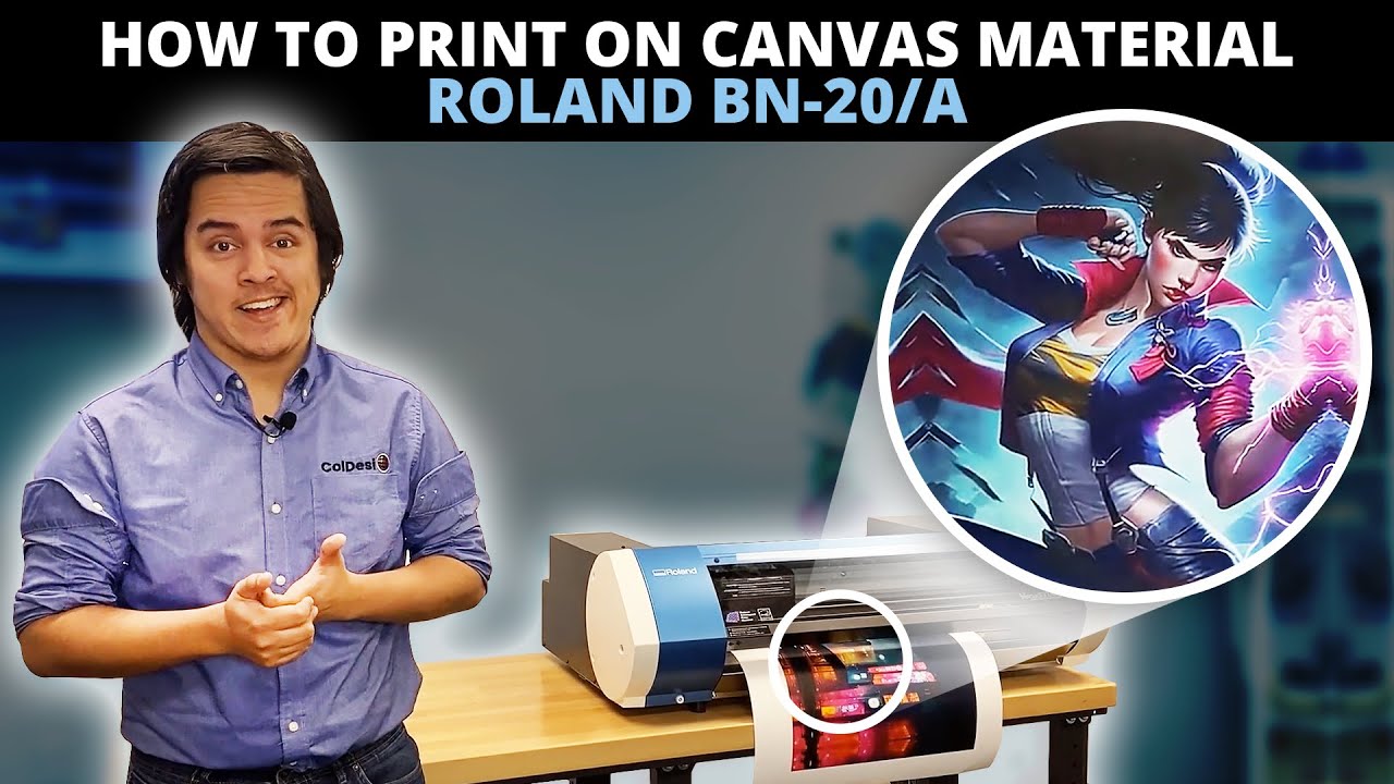 How To Print on Canvas Material | Roland BN-20/A