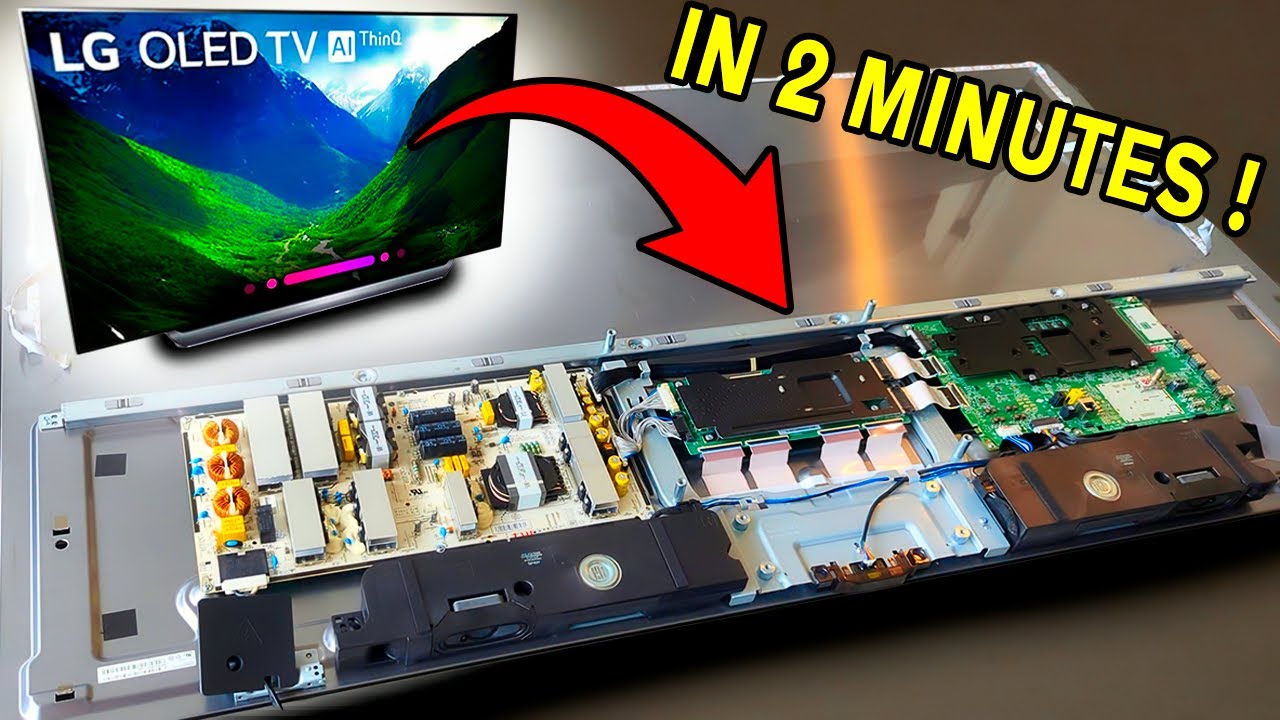 How to Open LG OLED TV For Board Replacement or Power Supply Replacement Repair or Fix