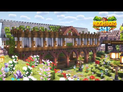 Building a Cute Super Smelter and Trading Hall | Minecraft Survival | Neighbors SMP #6