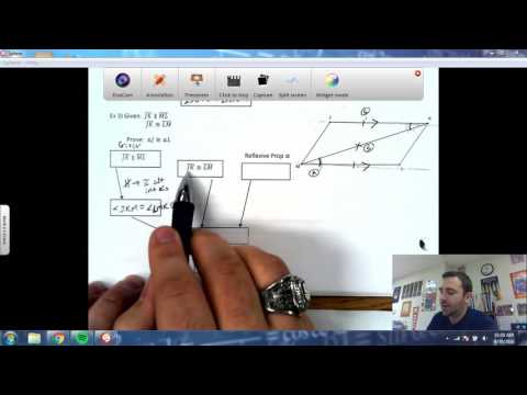 Fill-In Flow Proof Examples (Congruent Triangles)