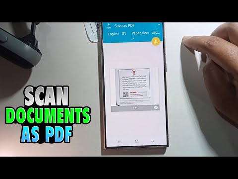 Samsung Galaxy S24/S24+ /Ultra S24 : How to Scan Documents as PDF