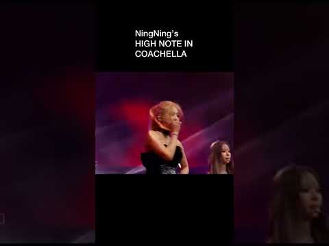 Aespa’s NINGNING HIGH NOTE AT COACHELLA! #coachella #aespa