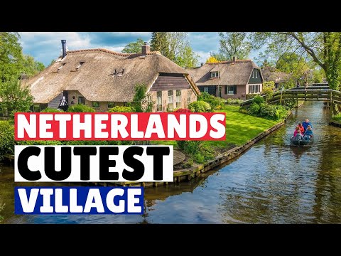 Netherlands PRETTIEST village (without streets) Giethoorn