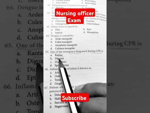 CHO Exam Preparation 2024-2025 | Nursing officer Exam | NHM Related Question#cho #nursingexam