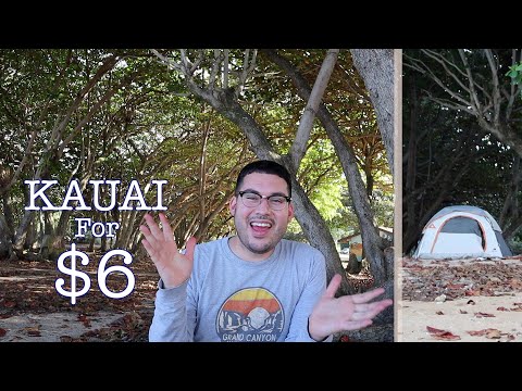 Camping in Kauai for $6 a night mini-vlog