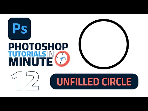 How to Draw / Create Unfilled Circles in Adobe Photoshop 2023 (Fast Tutorial)
