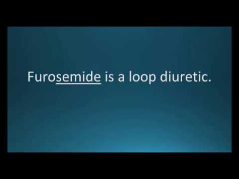 How to pronounce furosemide (Lasix) (Memorizing Pharmacology Flashcard)