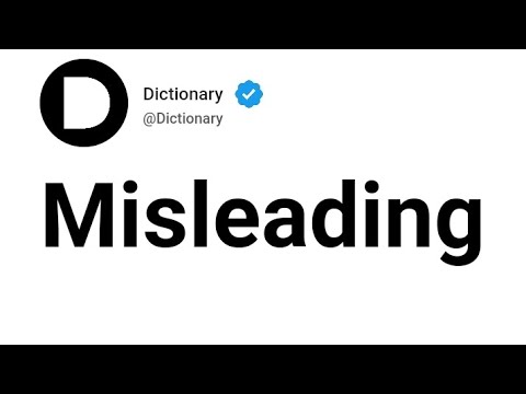 Misleading Meaning In English