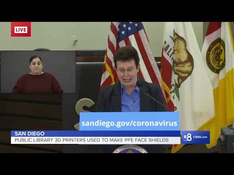 San Diego Public Library 3D printers being used to make PPE face shields amid COVID-19 pandemic