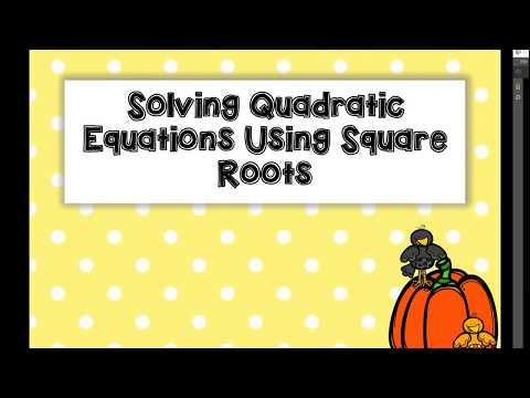 4.09: Square Root Method