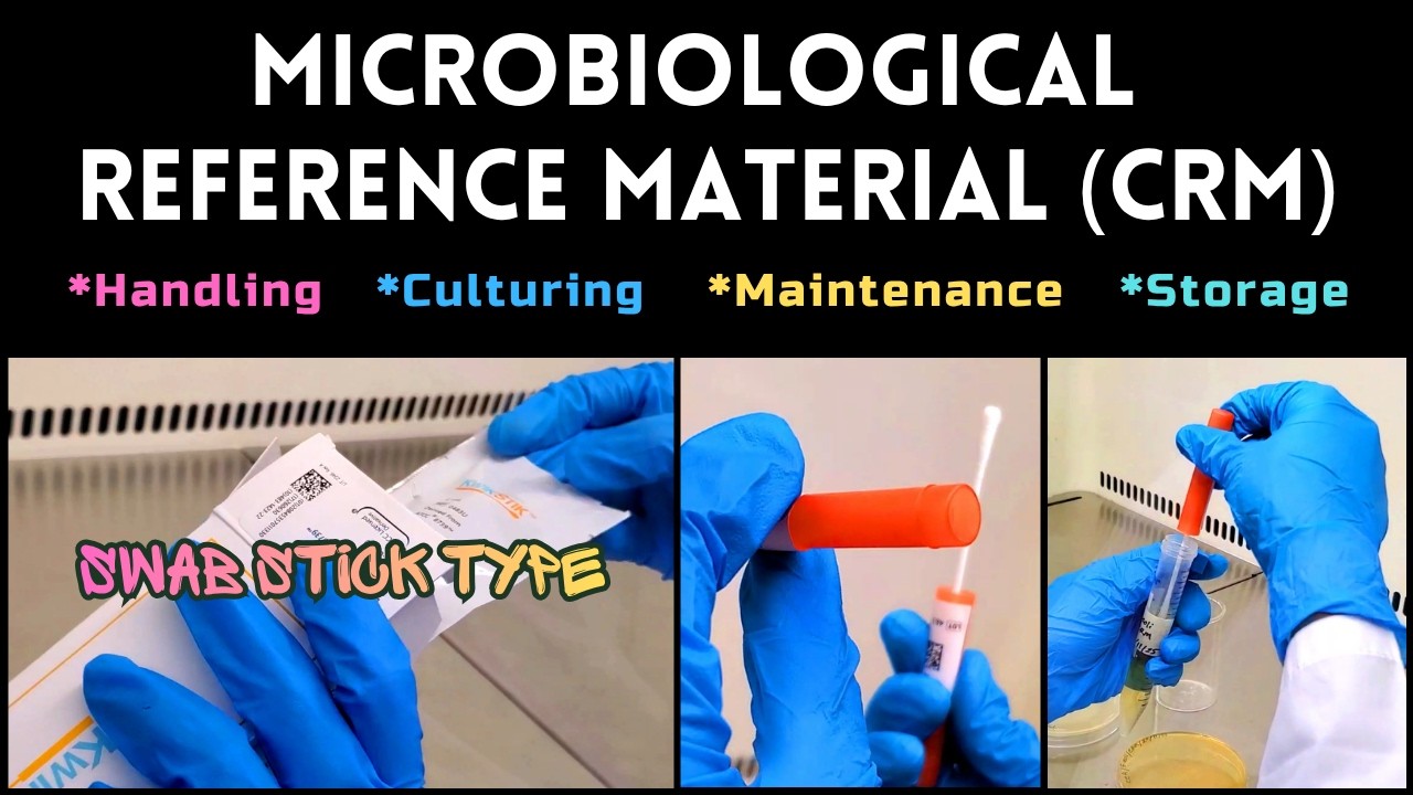 Microbiological CRM Handling, Culturing & Storage | Reference Material | Swab Stick Type