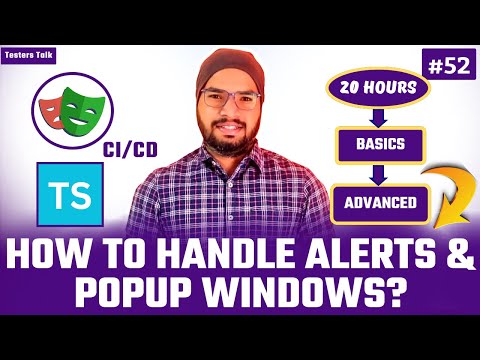 Playwright TypeScript #52 Handling Alerts, Popup Windows in Playwright | Playwright Testing Tutorial