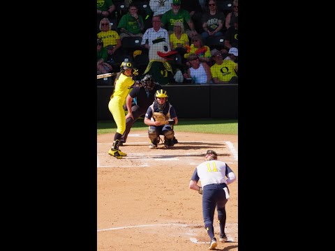 Kedre Luschar 2x RBI vs. Michigan | Oregon Softball
