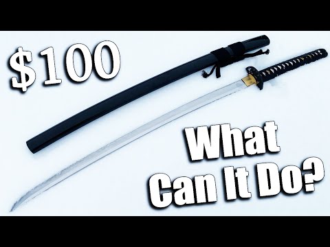 $100 Chinese Katana - What can it do? (review and test) [4K]