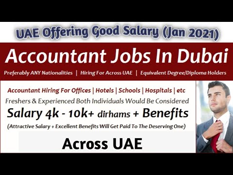 Accountant Jobs in Dubai || Accountant || Accounts Manager || Junior Accountant || Senior Accountant