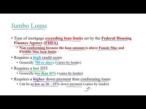 NMLS Exam - Jumbo Loans