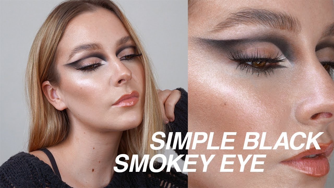 SIMPLE EDITORIAL BLACK EYESHADOW TUTORIAL