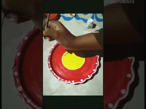 Hand painted plates