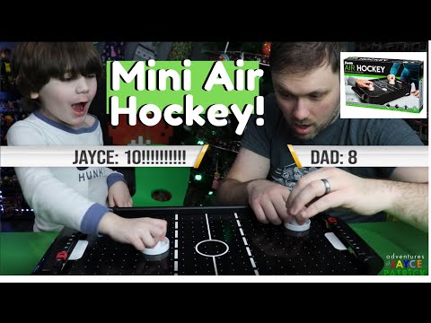 Jayce and Dad Play Mini Air Hockey / Franklin Sports (2020)
