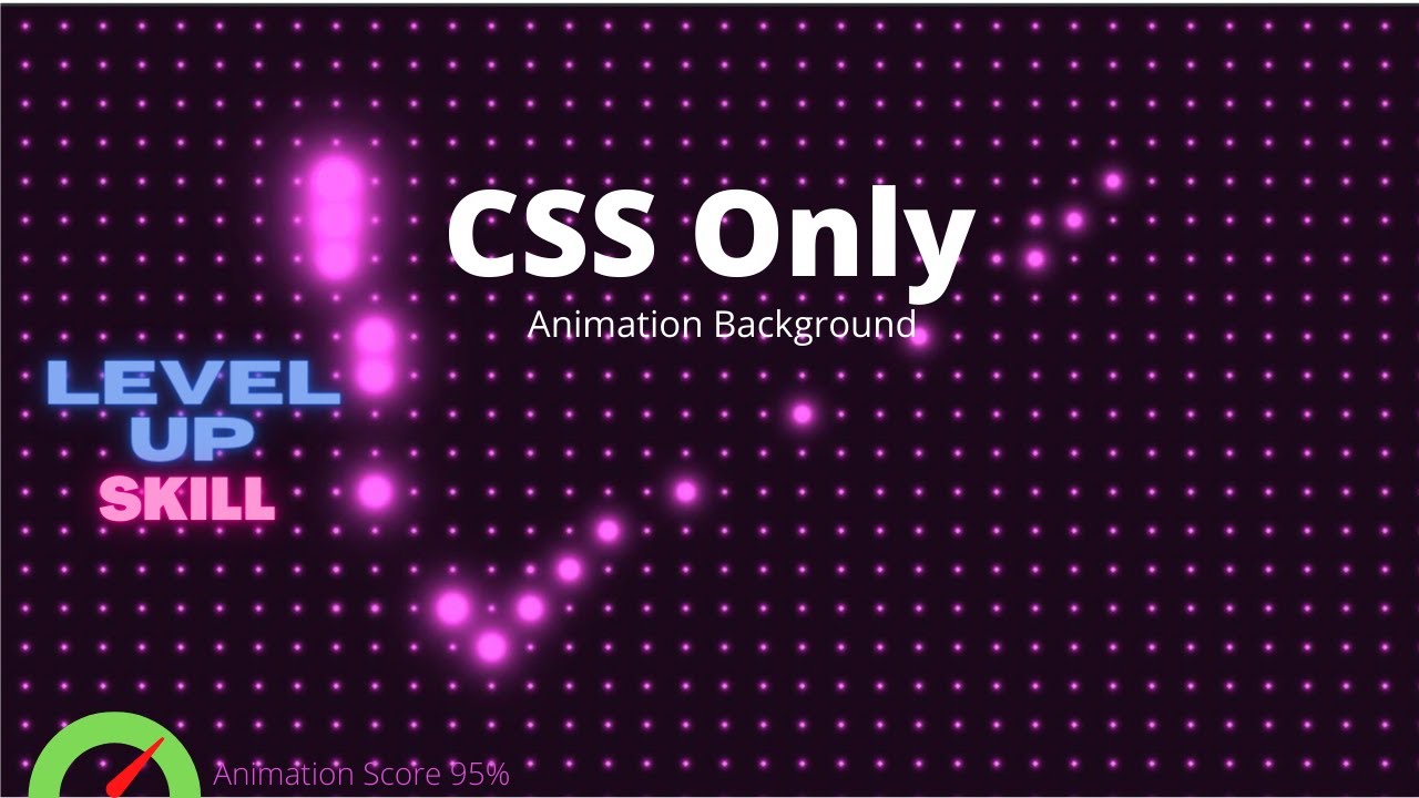Glowing Dots Animation | CSS Creative Background Hover Effects using Html & CSS Step by Step