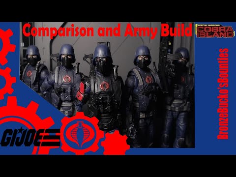 GI Joe Classified Cobra Trooper And Army Build Figure Review!