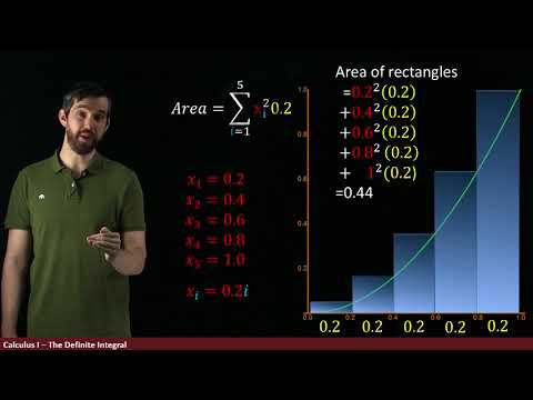 The Definite Integral Part II: Using Summation Notation to Define the Definite Integral