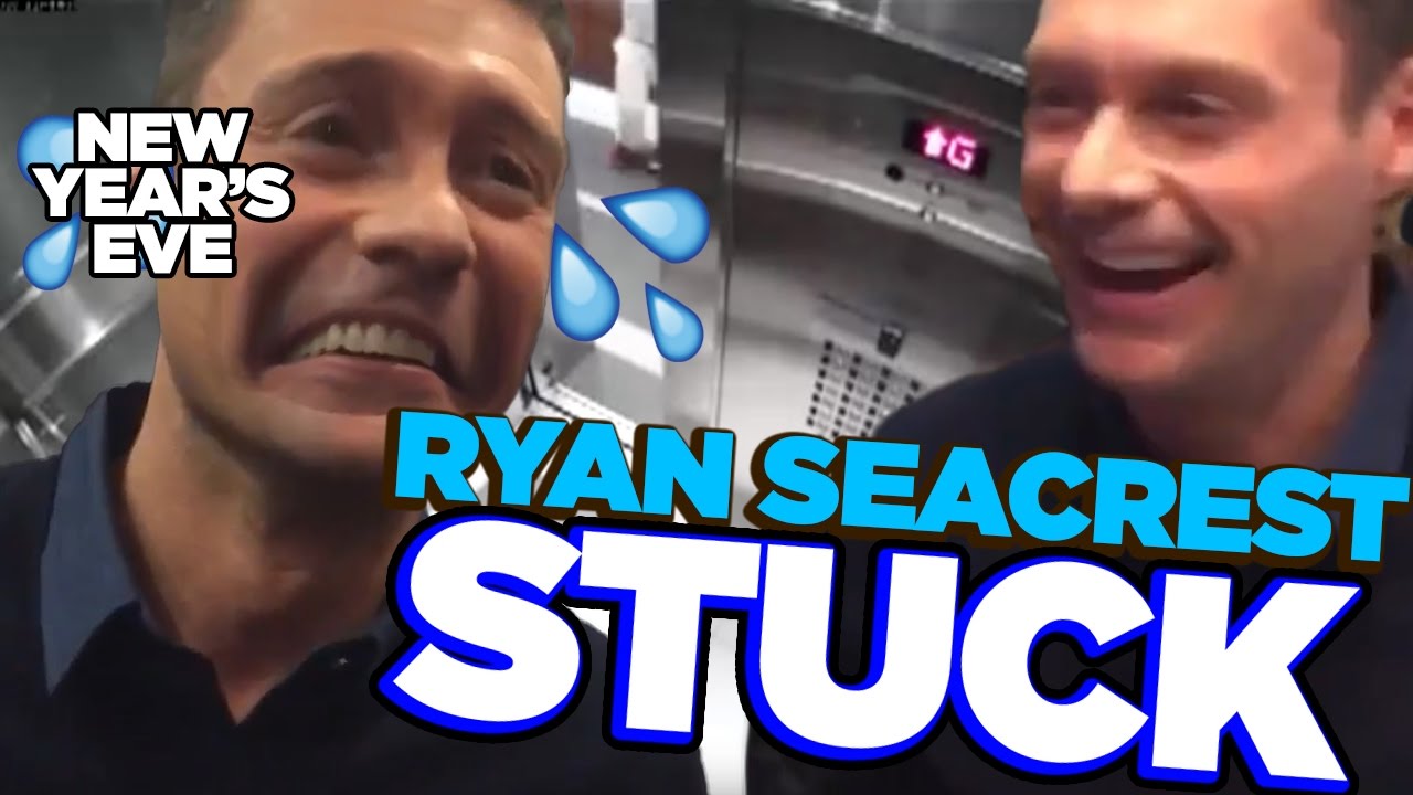 EXCLUSIVE INSIDE!! Ryan Seacrest Stuck INSIDE ELEVATOR!