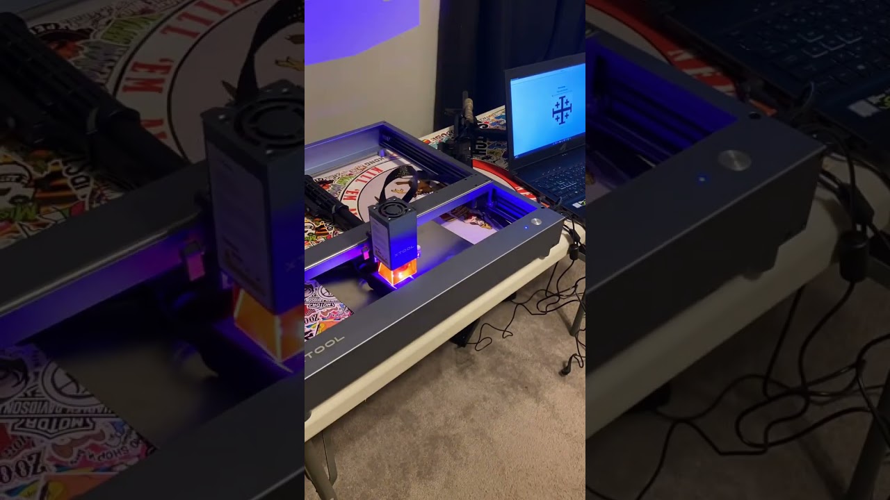 Xtool D1 AR15 laser engraving. #xtool #xtoold1 #ar15 #gun #laserengraving #guns