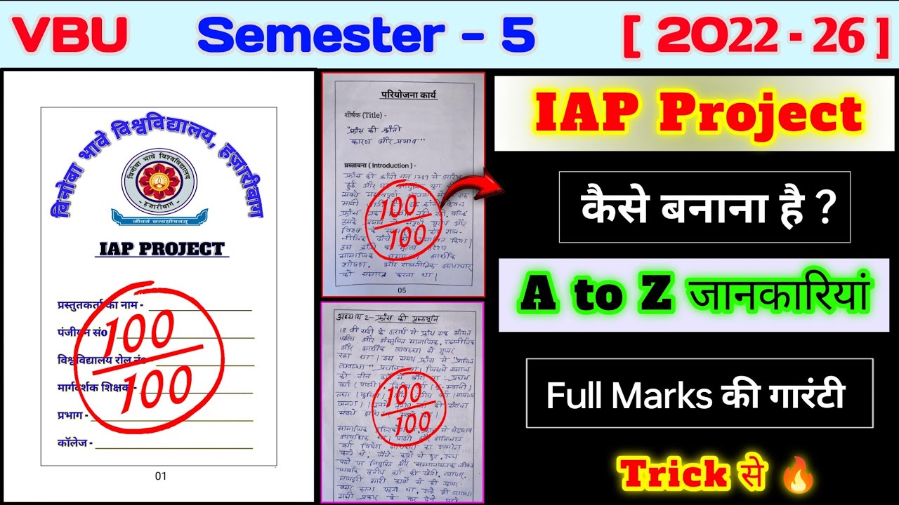IAP project sem 5 l Vbu semester 5 IAP project how to make l semester 5 IAP project work how to make