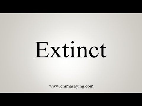 How To Say Extinct