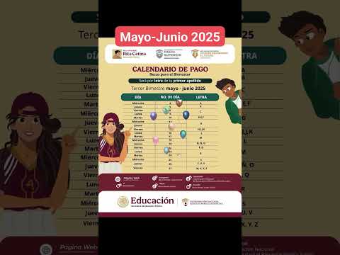 📅 Calendario de becas benito Juárez 2025 mayo junio 😉