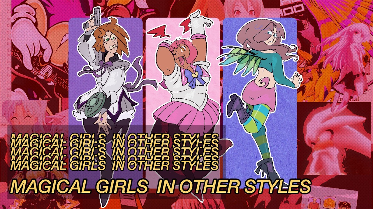 Drawing My MAGICAL GIRL OCs in other STYLES!!!