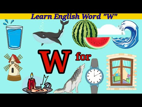 English word W | words That start with W | kids learn video
