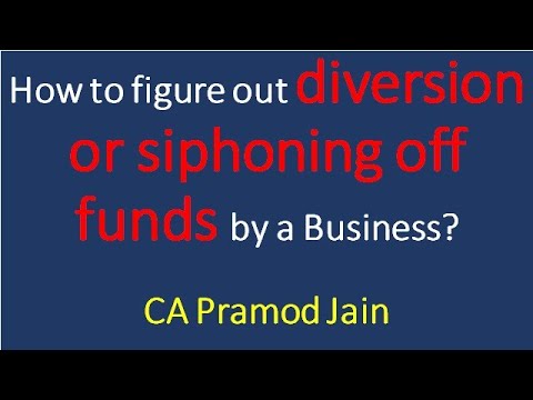 How to figure out diversion or siphoning off funds by a Business? I CA Pramod Jain