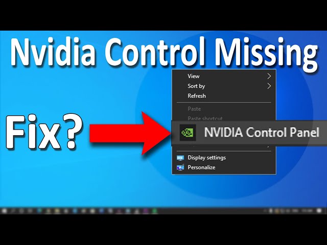 How to open and use the Nvidia Control Panel