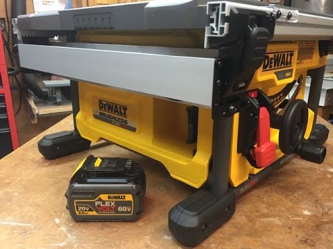 Dewalt FlexVolt 60V Cordless Tablesaw Quickpeek