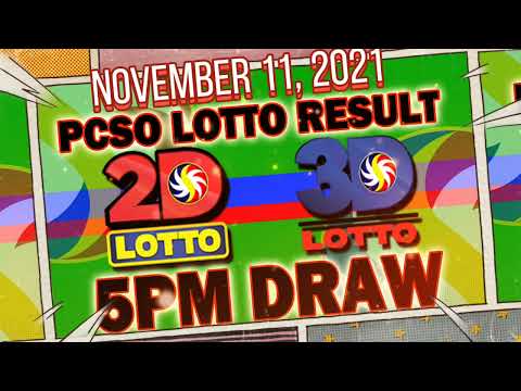 LOTTO RESULT TODAY 5PM DRAW - NOVEMBER 11, 2021