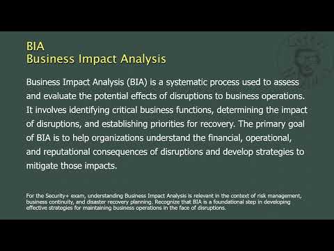 BIA - Business Impact Analysis
