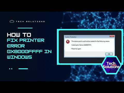 How to Fix Printer Error 0x8000ffff in Windows