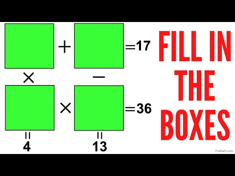 MIT HARVARD Mathematics | Can you fill in the Boxes with the right values | Math Olympiad Training