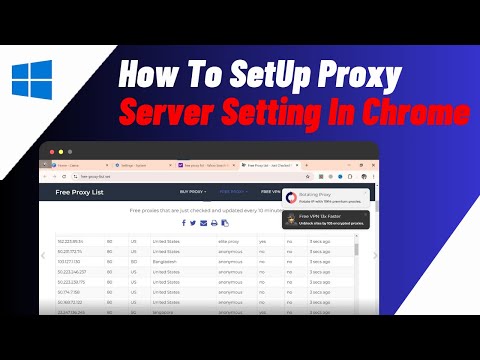 How To Setup Proxy Server Settings In Google Chrome | Set A Proxy on Google Chrome