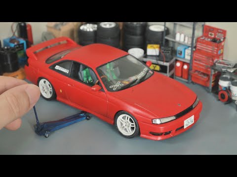 Nissan Silvia S14 Model Car Full Build Step by Step (FUJIMI)