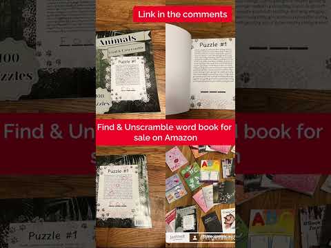 What do you think of this different style of an unscramble word book?